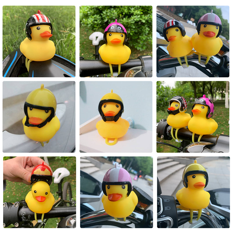 WEST BIKING 1 Pcs MTB Road Bike Bell Little Yellow Duck with Helmet Bi ...