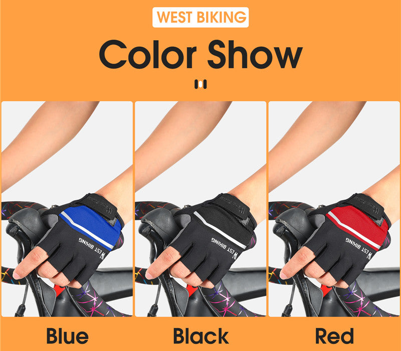 WEST BIKING Half Finger Cycling Gloves Shockproof – WestBiking Shop